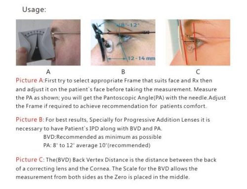 3T-015A Protractor for Pantoscopic Angle – Malaysia Ophthalmic Innovator